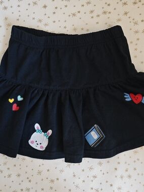 Bottoms | 425 Little Girl Skirt With Cute Embroidered Patches | Poshmark